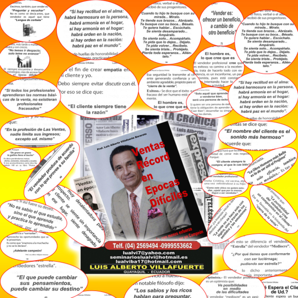 Luis Alberto Villafuerte Bararata - Escritor-Conferencista - Lualvi ...