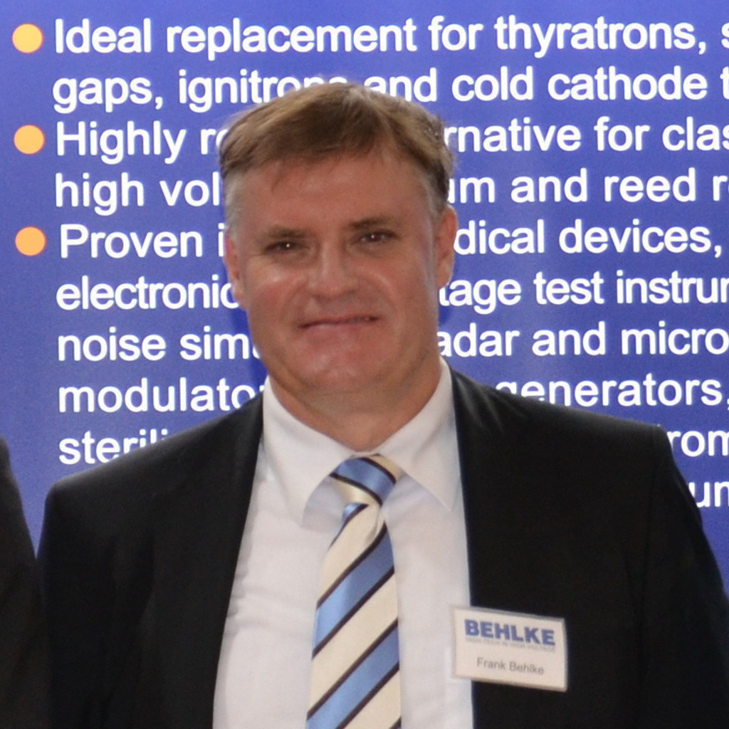 Frank Behlke - Geschäftsführer, President, Alleingesellschafter ...