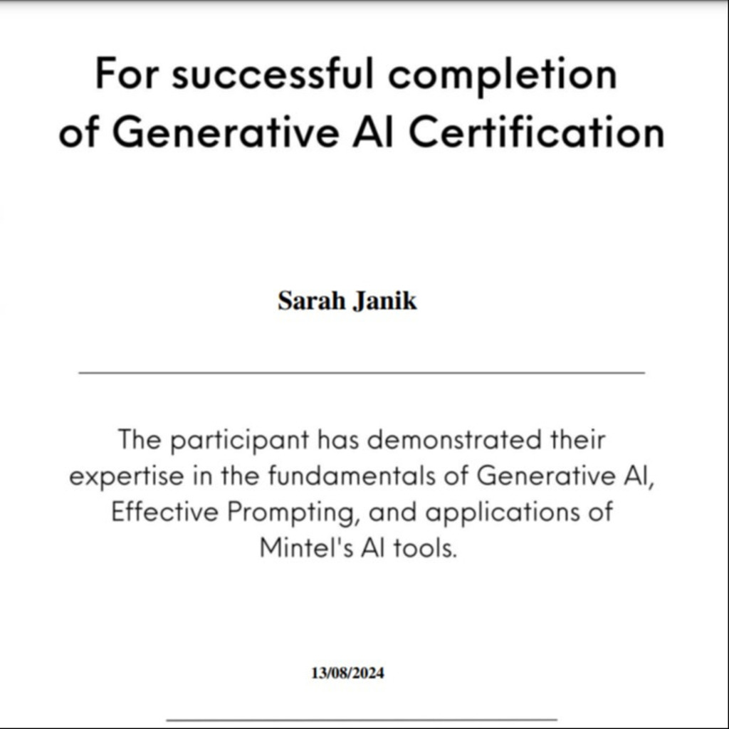 Sarah Janik - Account Executive - Mintel | XING