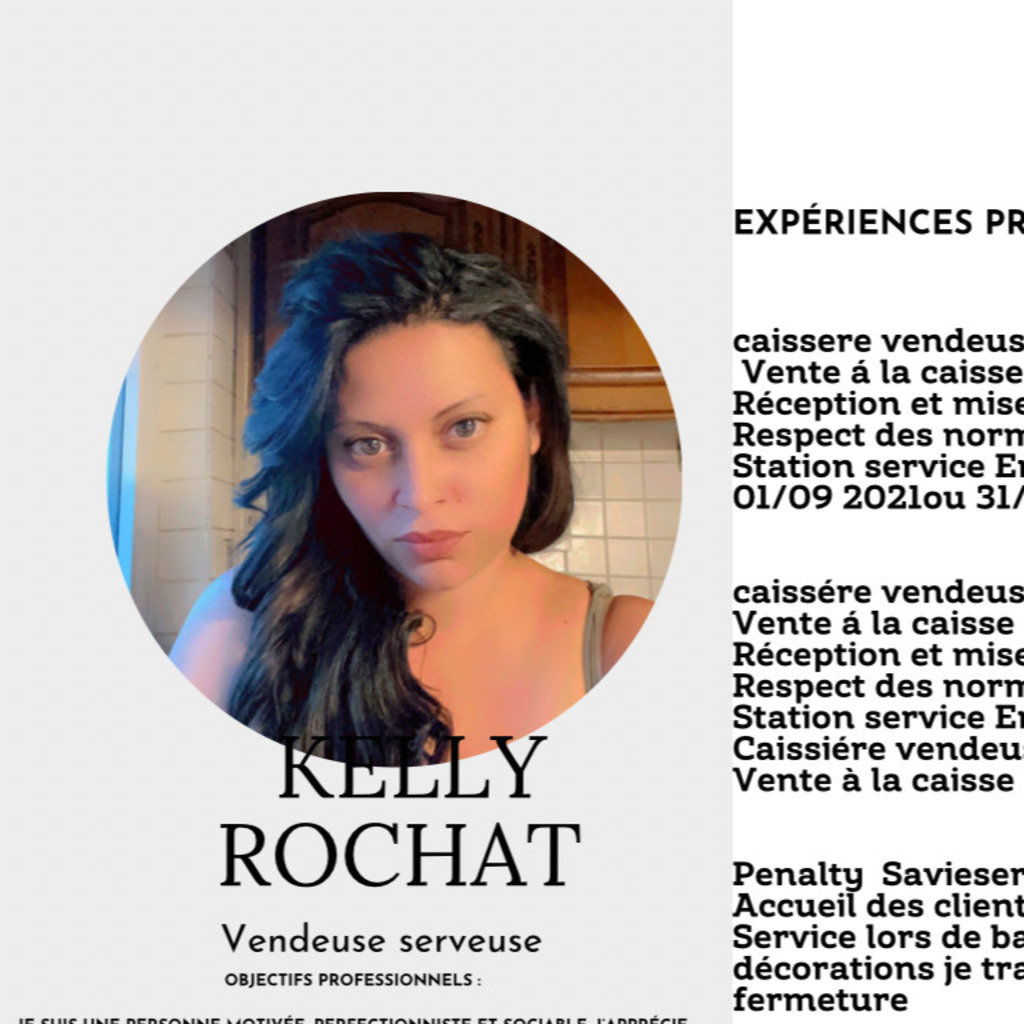 Kelly Rochat - Caissiére vendeuse - Station service Eni-victoria Beati ...