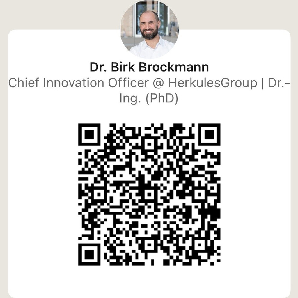Dr. Birk Brockmann - Chief Innovation Officer (CIO) - HerkulesGroup ...